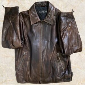 Gimo's | Jackets & Coats | Gimos Mens Distressed Leather Jacket | Poshmark